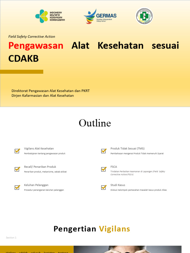 KALSEL MPI3 - Pengawasan Alat Kesehatan Sesuai CDAKB | PDF