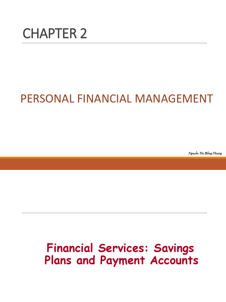 Personal Financial Management Strategies | PDF | Banks | Cash