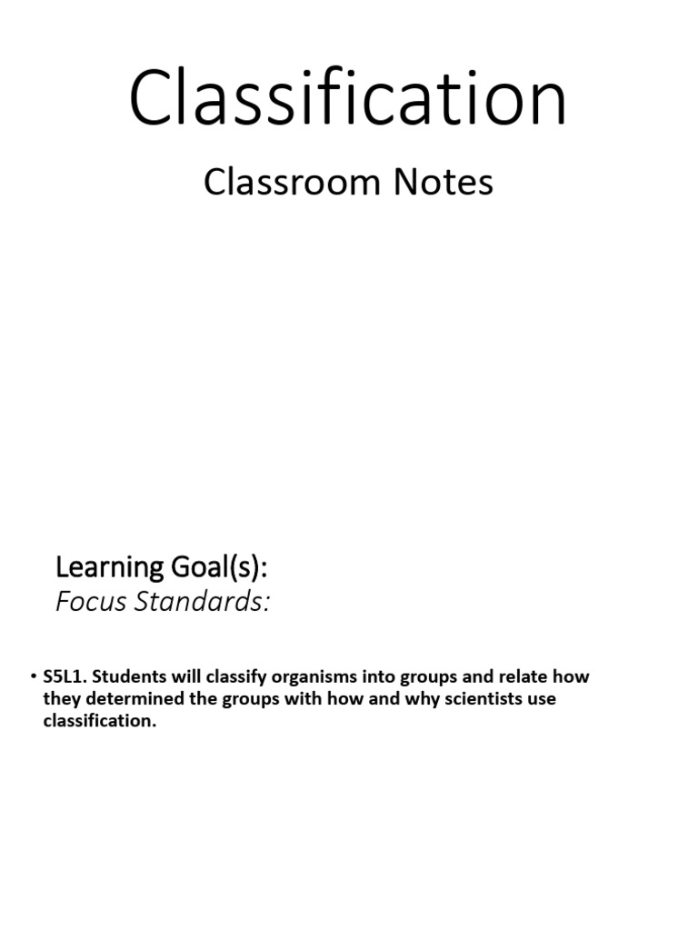 Classification Vert and Invert PDF 12-12-15 | PDF