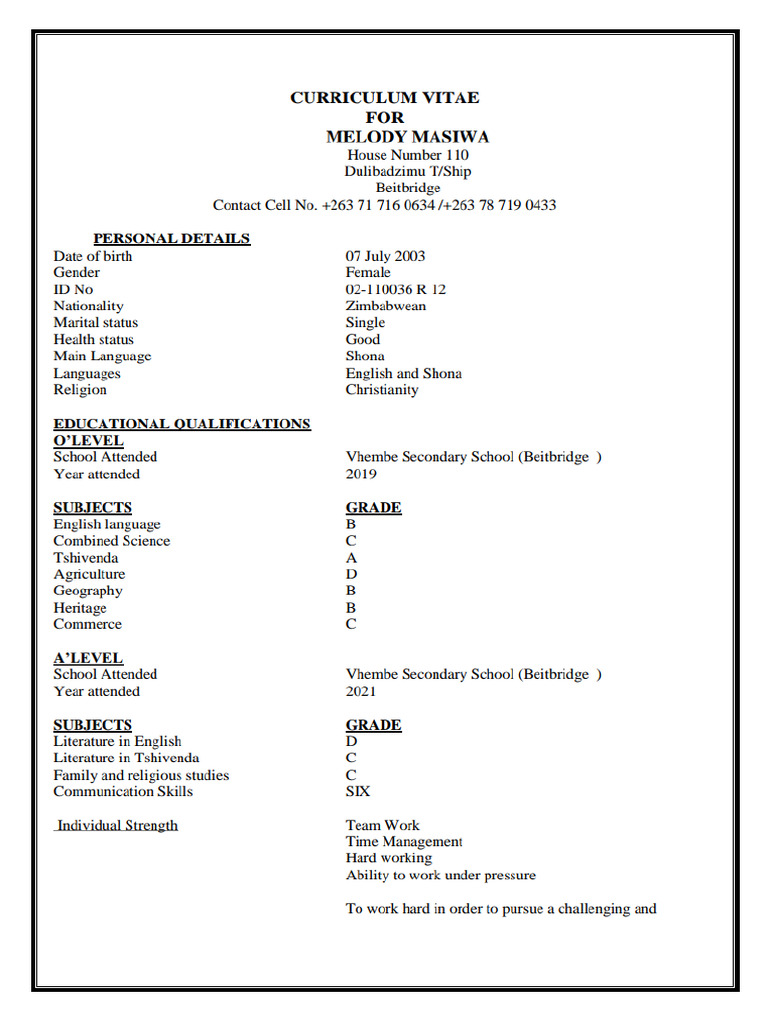 CURRICULUM VITA1 | PDF