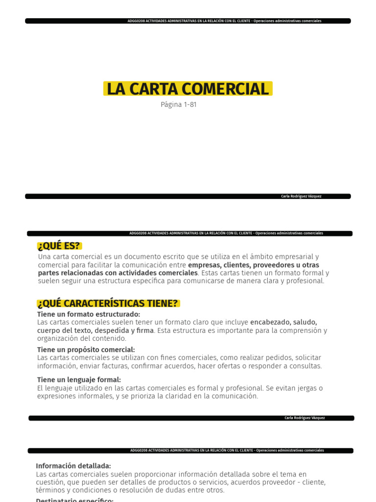 Carta Comercial | PDF | Logística | Business
