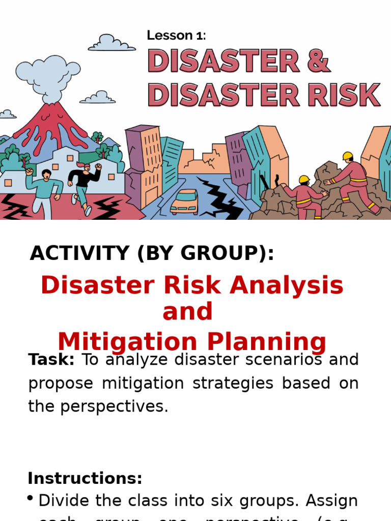 Disaster Risk Analysis Group Activity | PDF