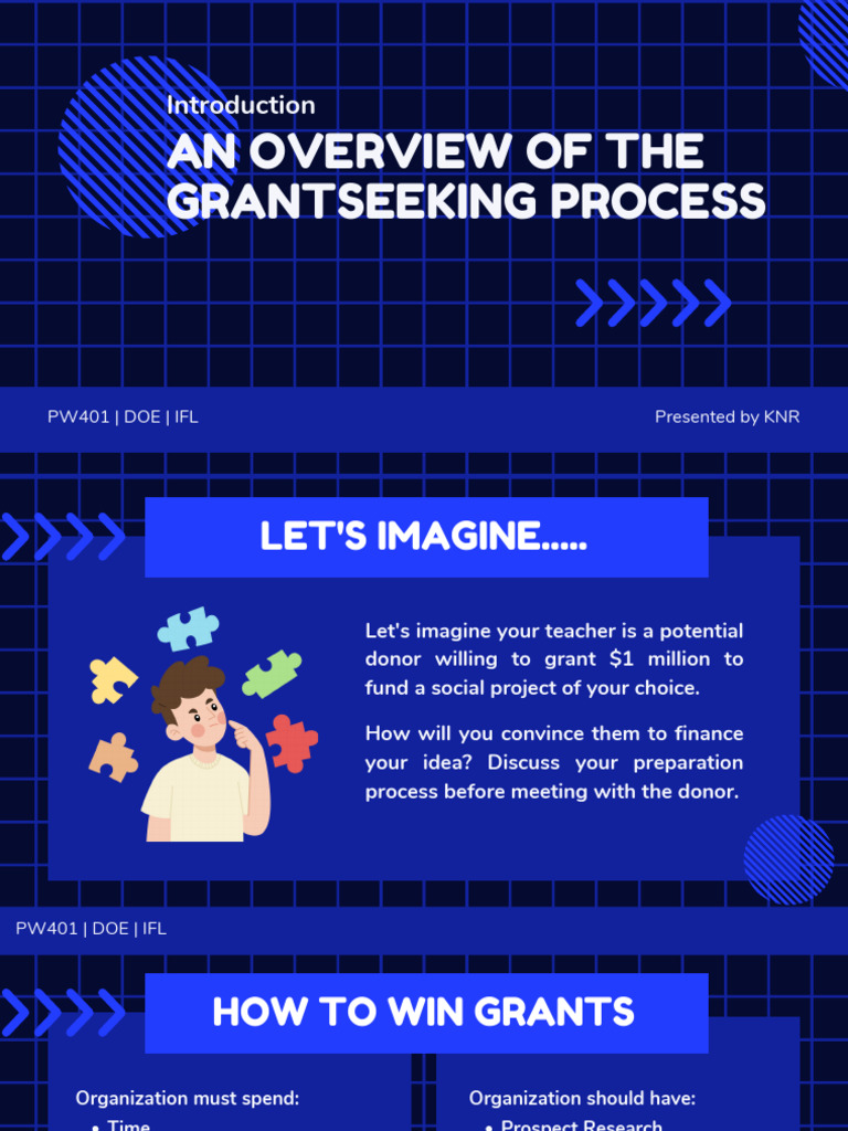 PW401 Step 0 - Introduction - An Overview of The Grantseeking Process ...