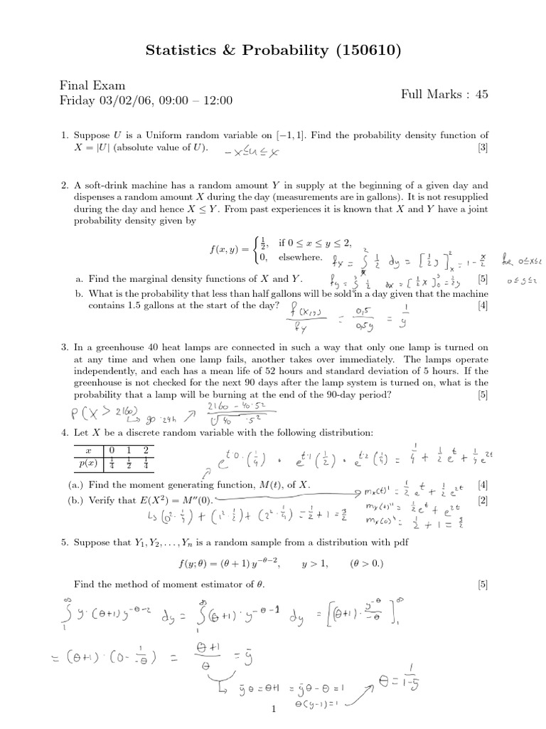 Her Tent Amen | PDF | Probability Distribution | Probability Density Function