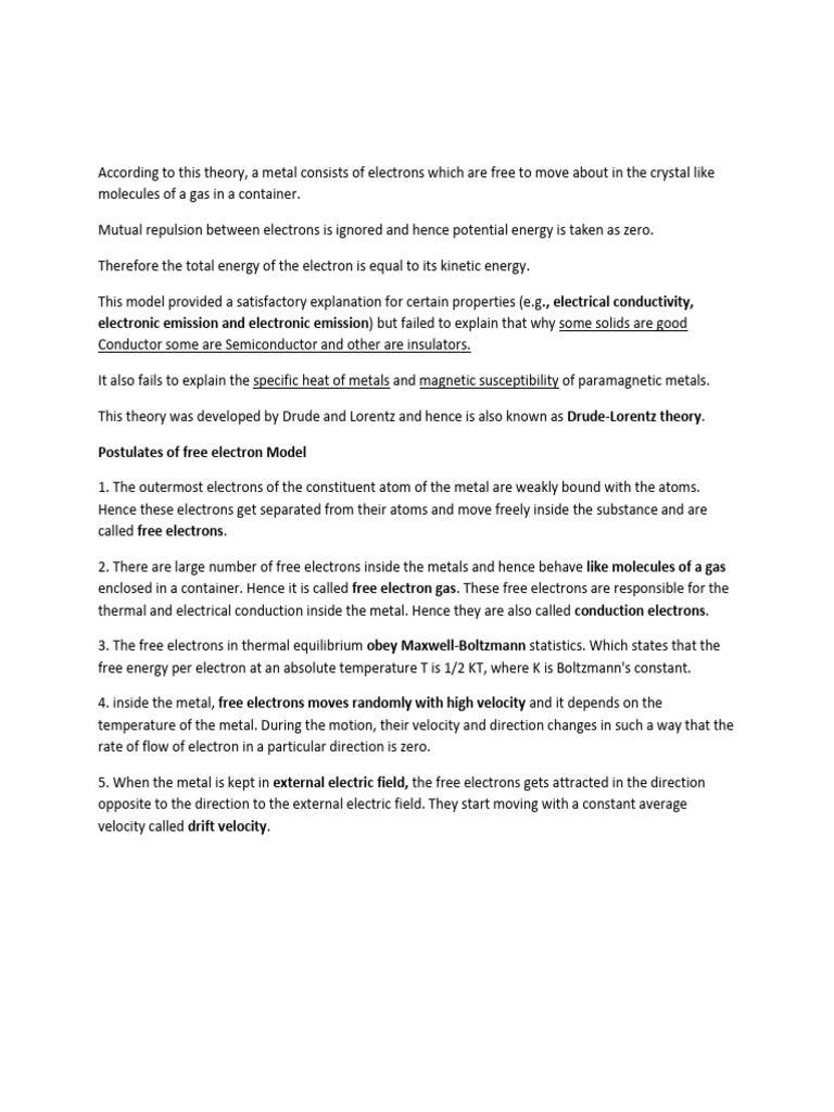 3.2_Free Electron Model, Kronig Penney Model for Solids and Effective Mass | PDF | Electron ...