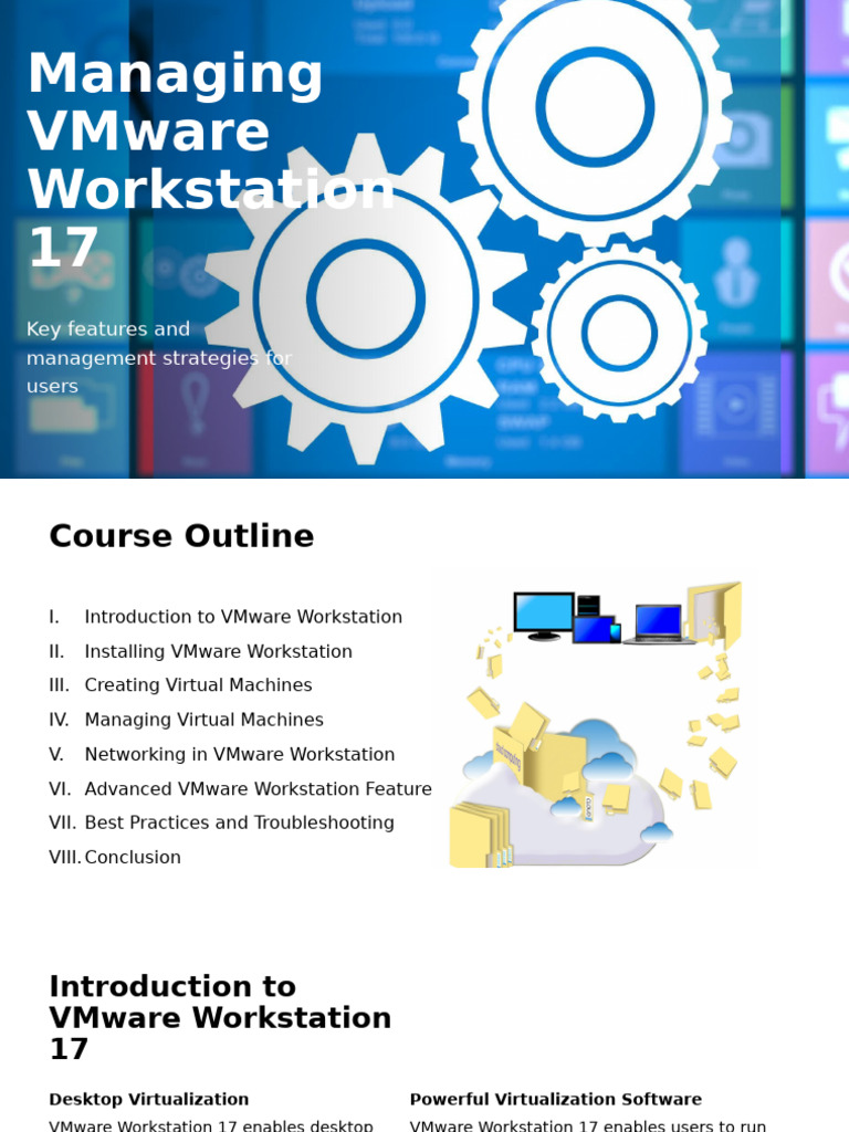 02-Managing VMware Workstation 17 | PDF | Virtualization | Virtual Machine