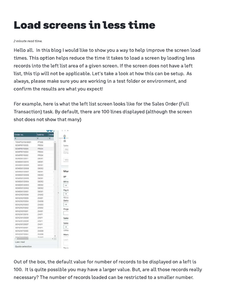 Load Screens in Less Time | PDF