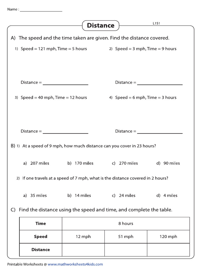 Distance Level1 1 | PDF