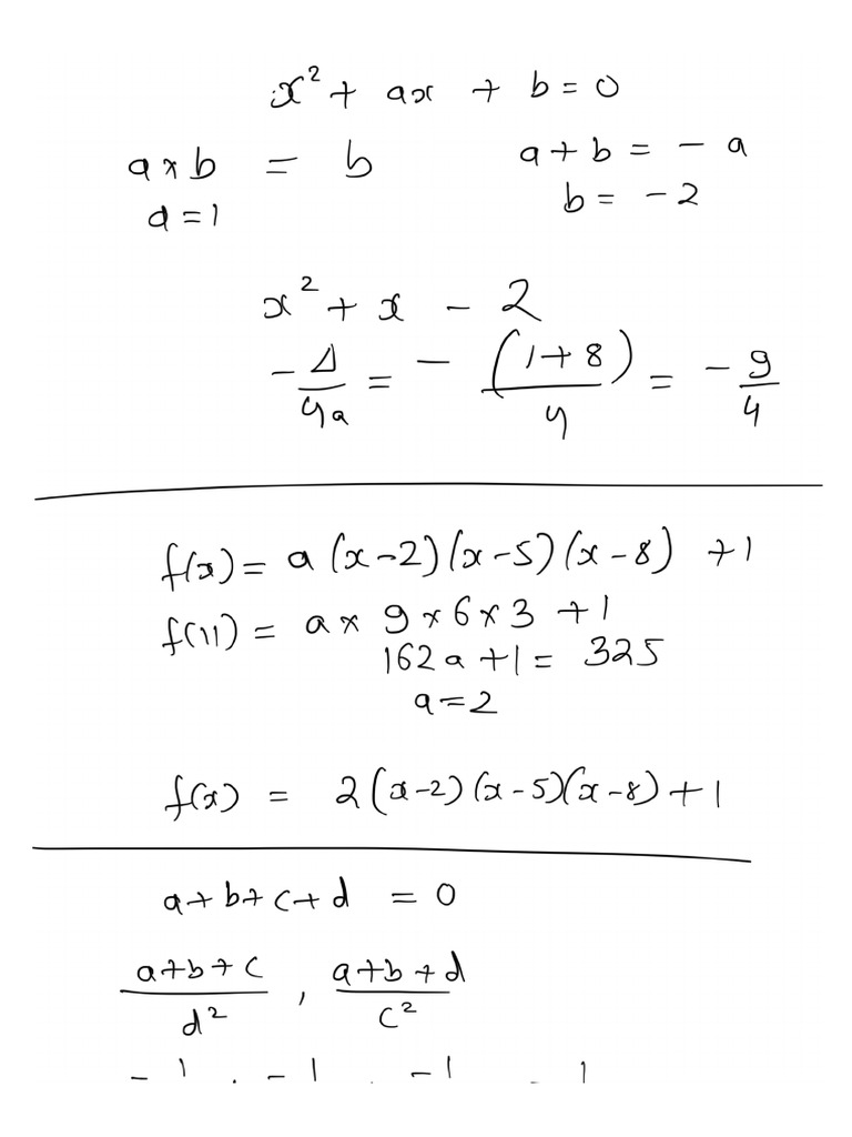 Algebra Bootcamp Solution | PDF