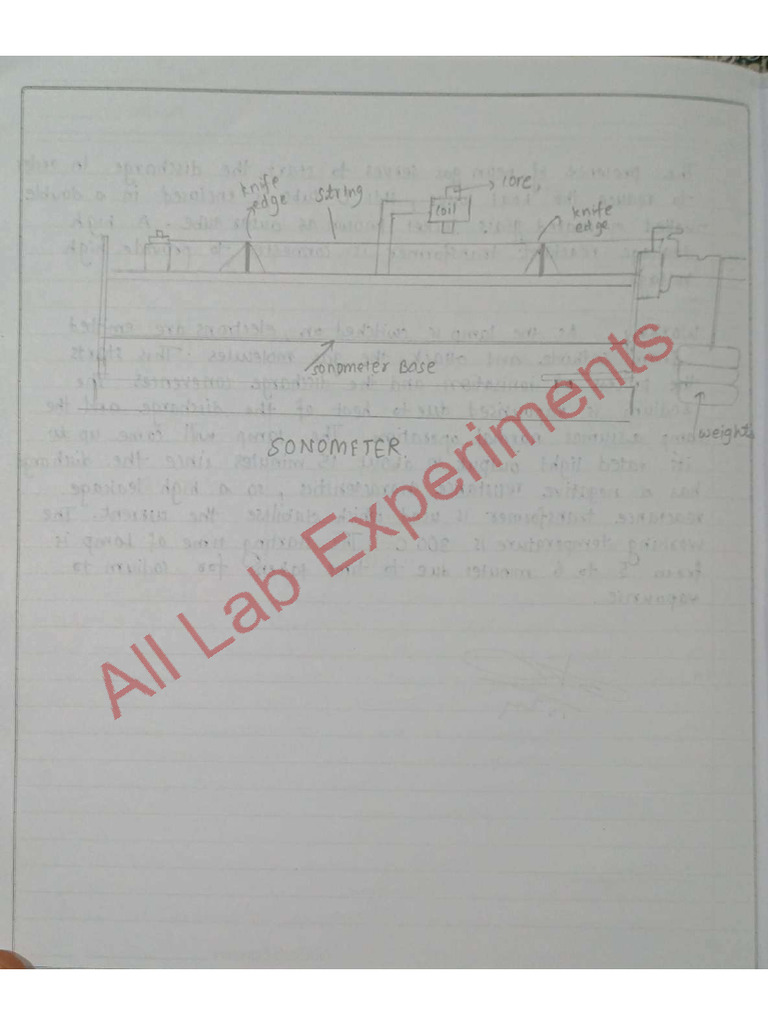 Sonometer Experiment | PDF