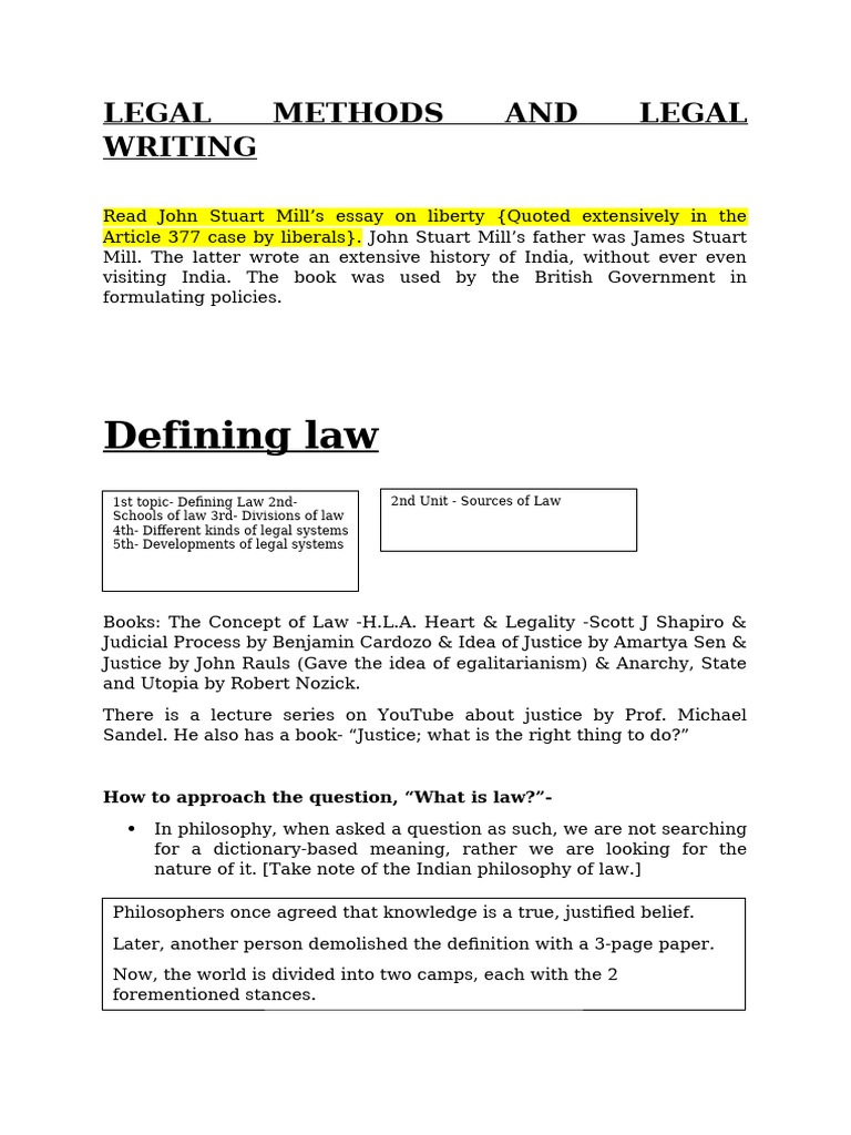 Legal Methods and Legal Writing | PDF | Precedent | Natural Law