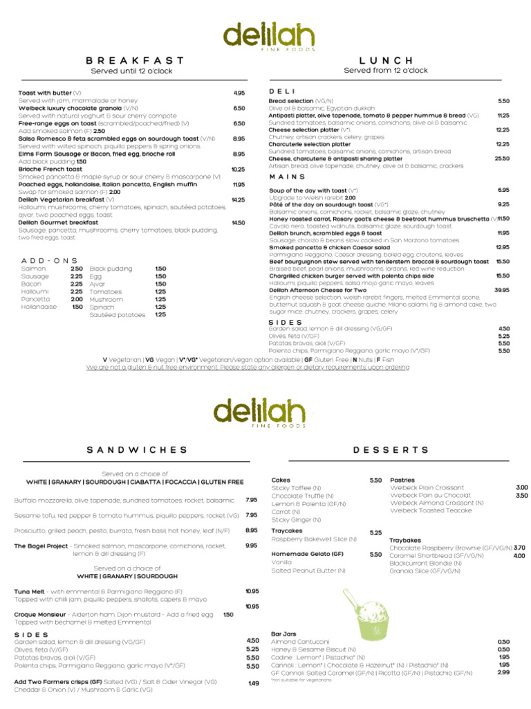 Delilah Full Menu - 2024-09-23T160045.939 | PDF