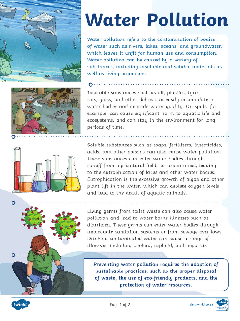 Understanding Water Pollution for Grade 2 | PDF | Water Pollution | Water