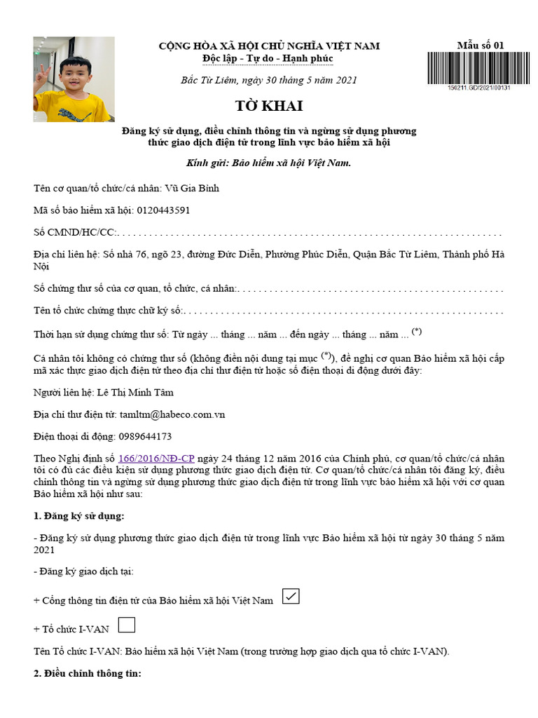 TO KHAI - VU GIA BINH | PDF