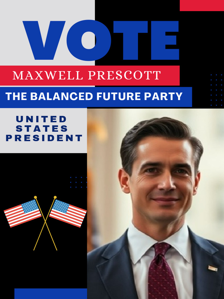 Blue and Red Political Election Poster | PDF