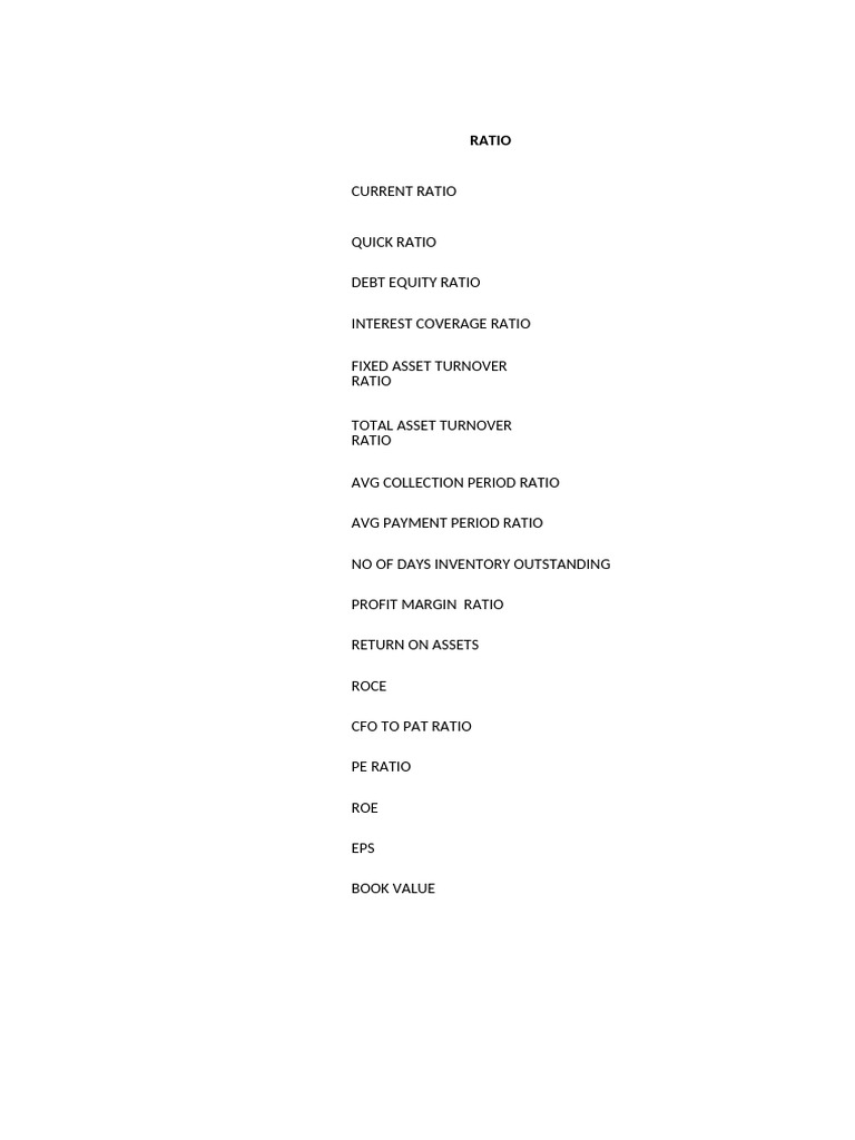 Financial Accounting KOTHARI RATIOS-1 | PDF