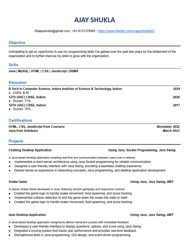 CV | PDF | Java (Programming Language) | Software