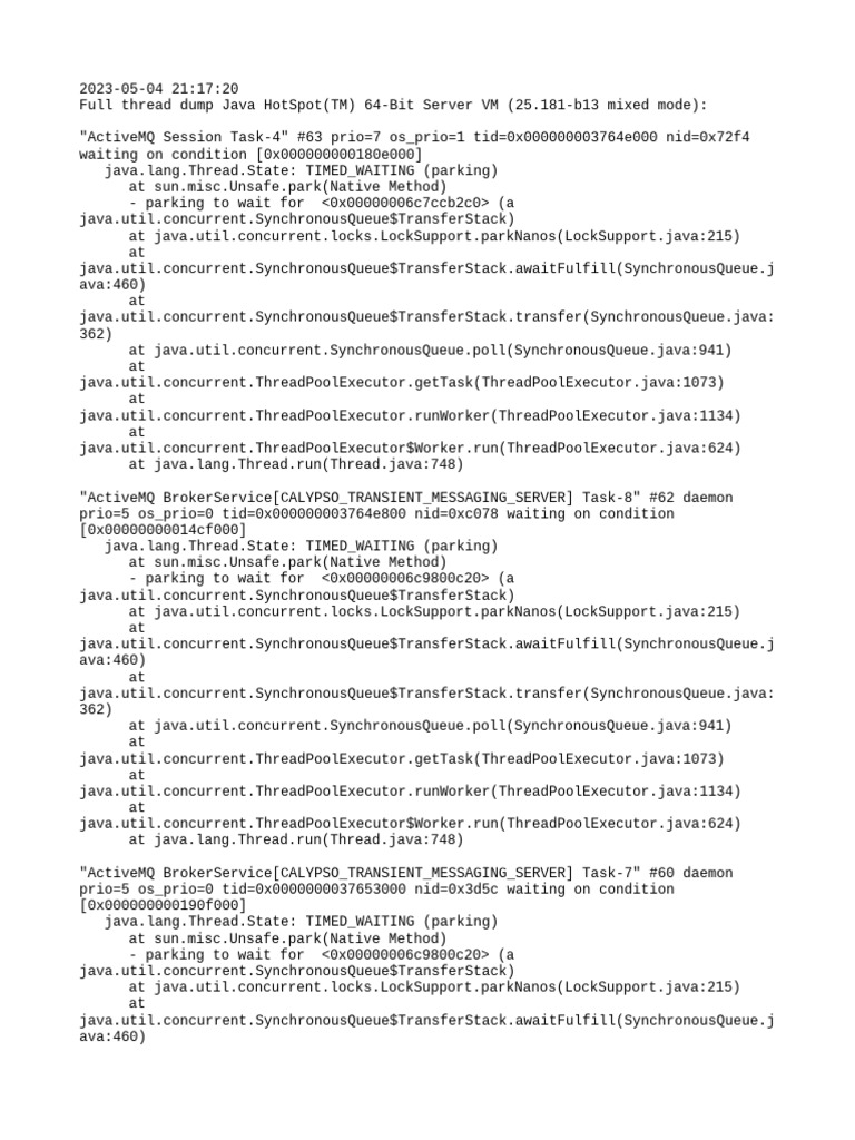CMS_Threadump | PDF | Software Development | Computer Science