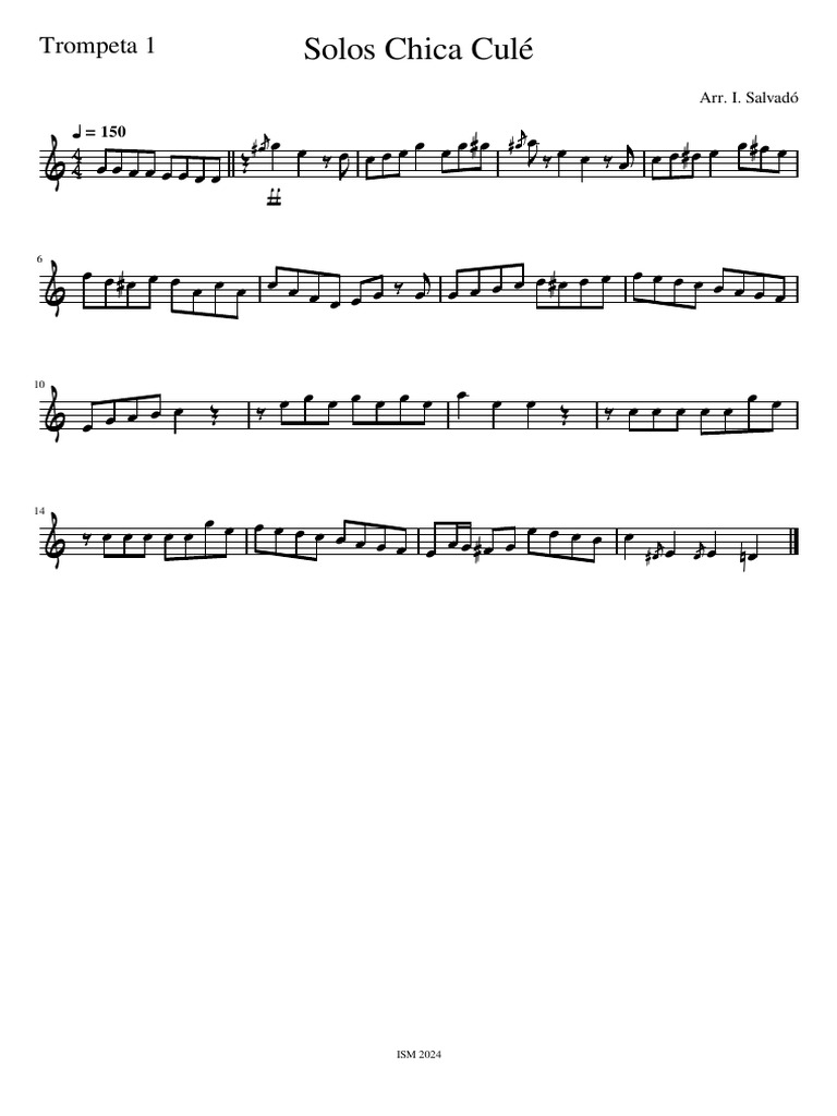 Solos Chica Culé-Trompeta_1 | PDF