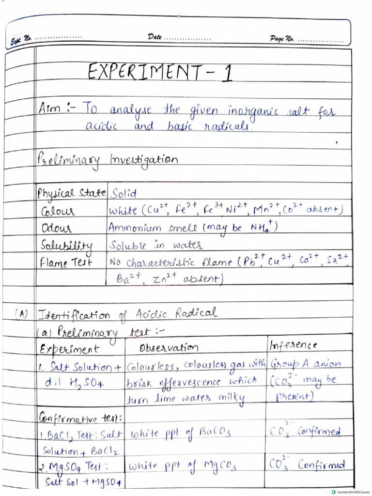 Chemistry File | PDF