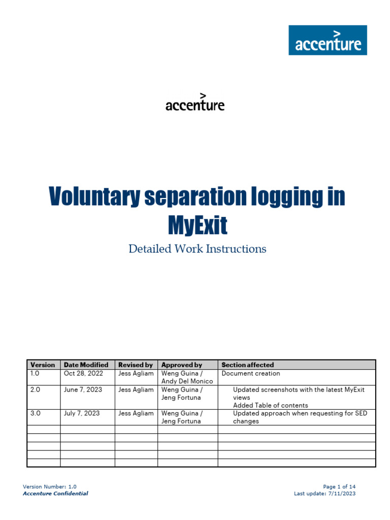 Job Aid - MyExit Logging, Updating, and Withdrawing Separation - v3.pdf | PDF | Employment