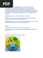 3R Waste Management: Reduce, Reuse, Recycle | PDF | Recycling | Waste