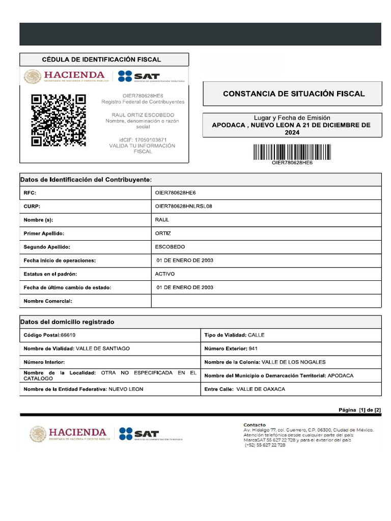 Constancia ROE | PDF