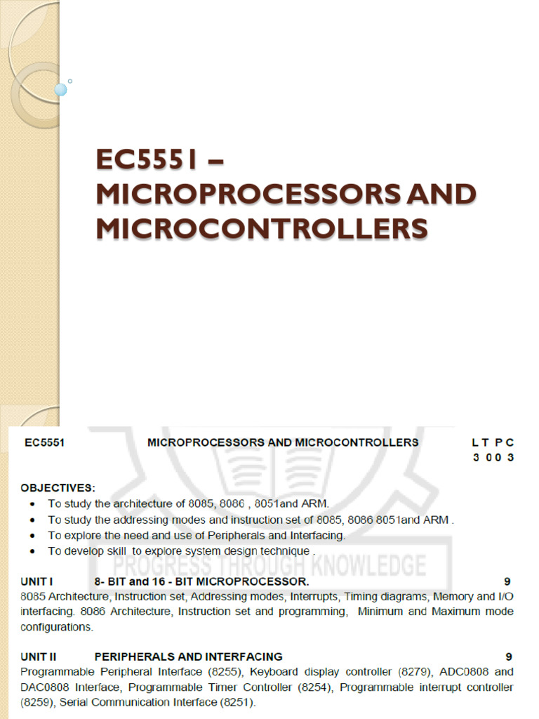 8085 Microprocessor Architecture Overview | PDF | Central Processing Unit | Input/Output