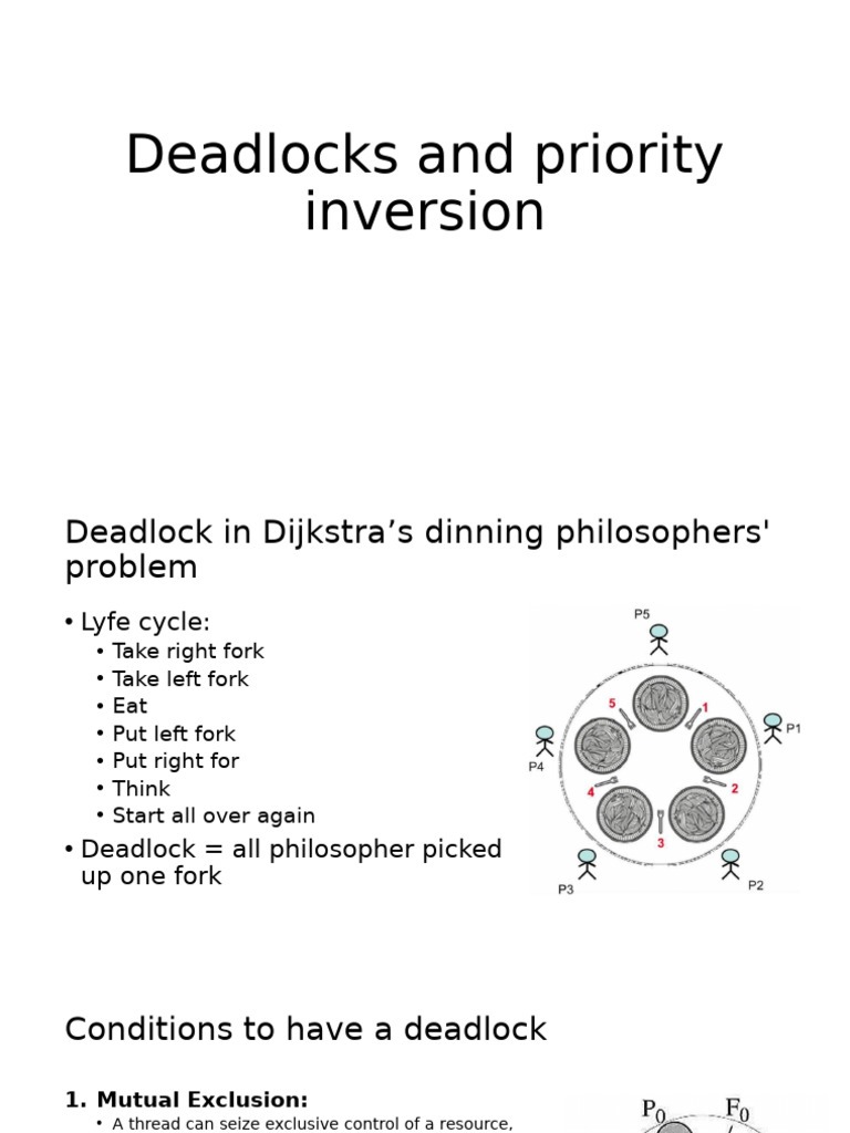 Deadlocks and Priority Inversion | PDF | Computing | Concurrency (Computer Science)