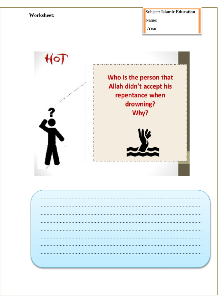 Repentance Worksheet 1 | PDF