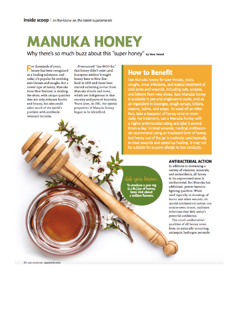 7 Benefits of Manuka Honey | PDF