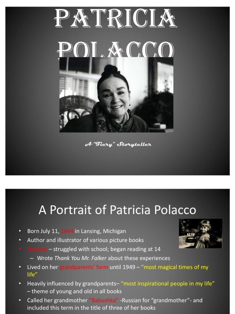 Patricia Polacco Power Point - Childrens Lit | PDF | Storytelling | Books