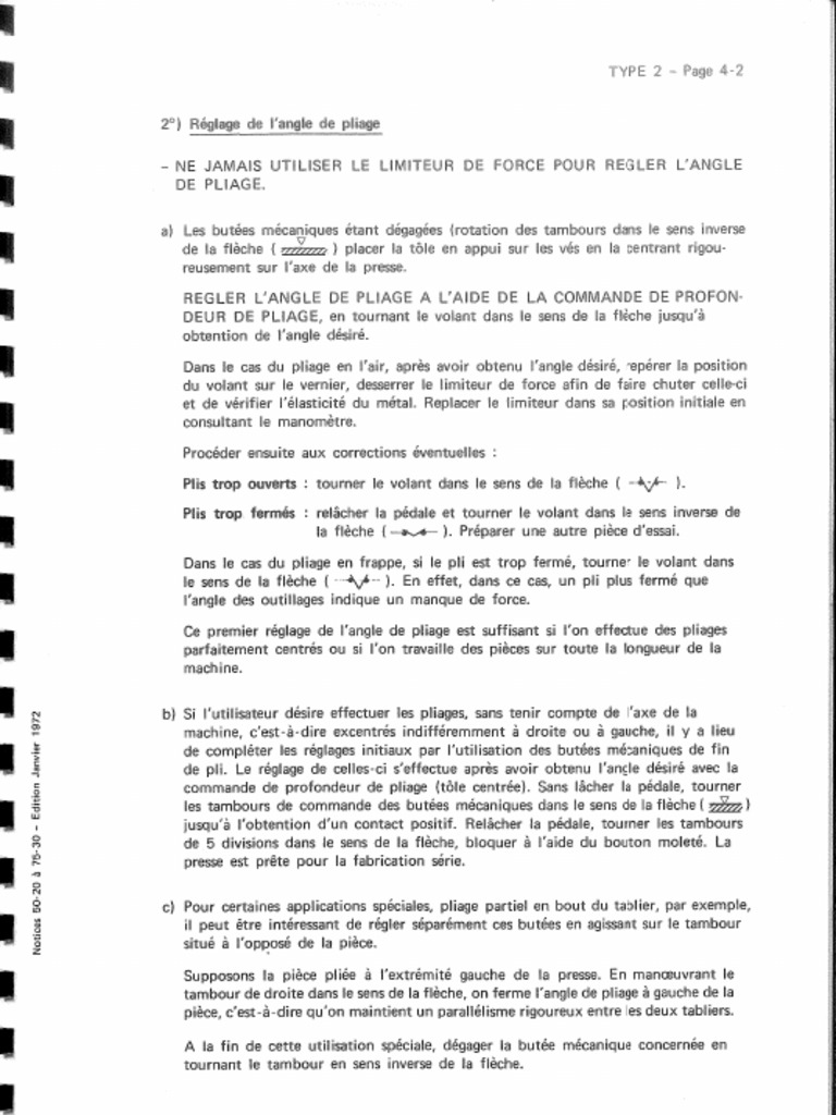 PROMECAM PRESSE PLIEUSE RG 50-75partie 4 | PDF