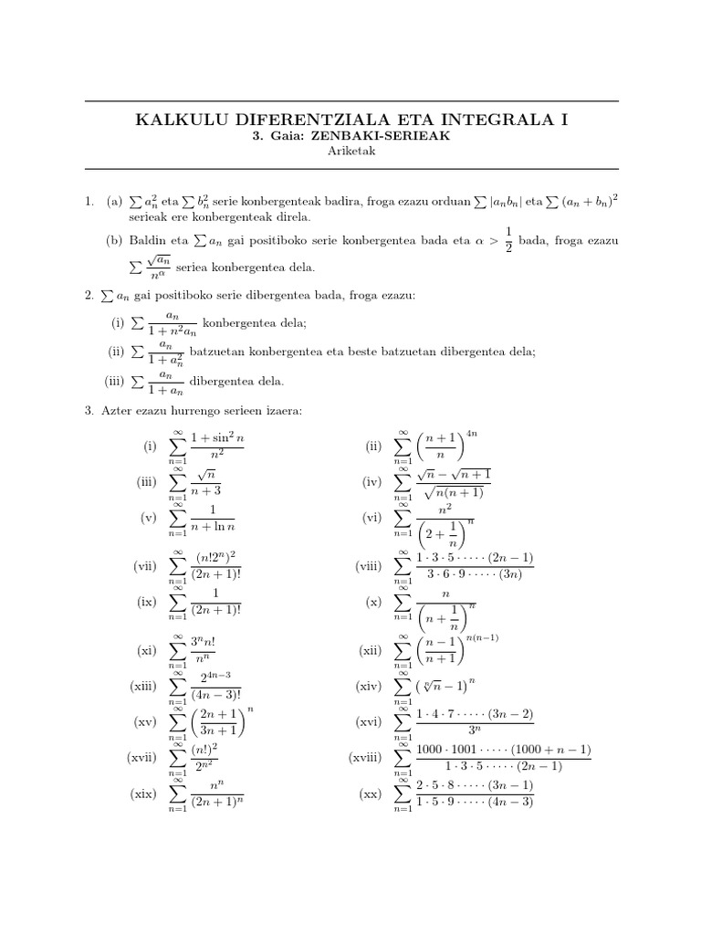 3 Gaia Ariketak | PDF