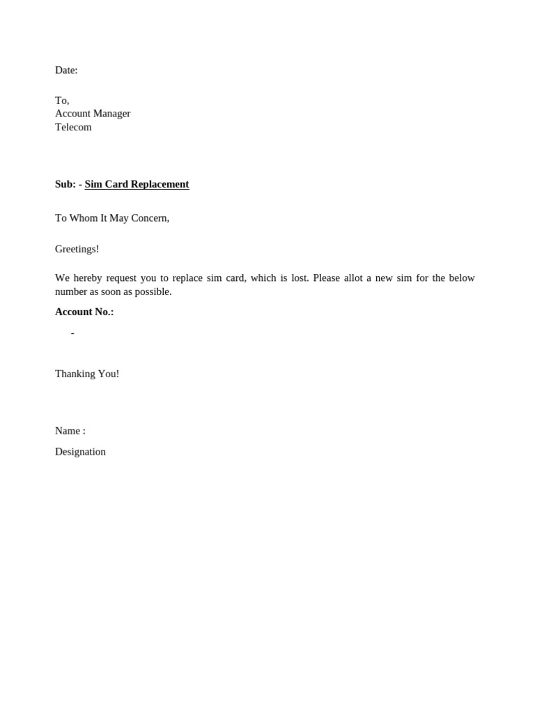 Sim Card Replacement Pdf