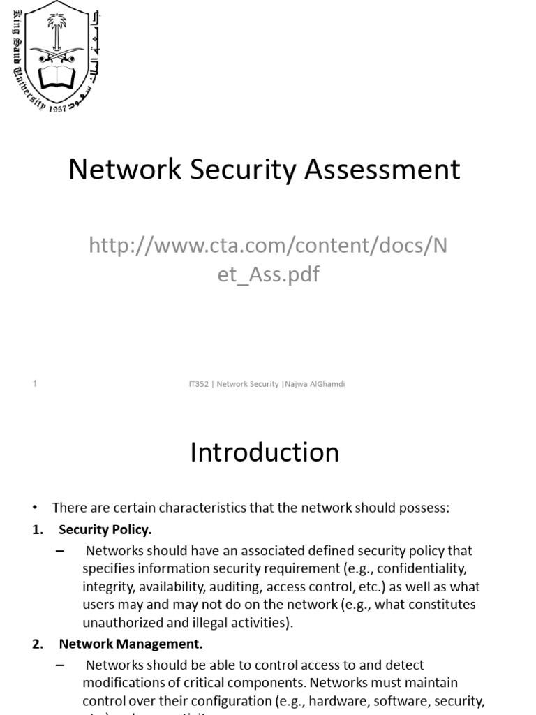 Network Security Assement | PDF | Computer Network | Security
