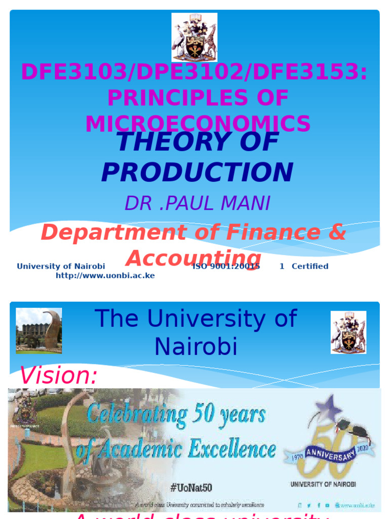 Theory of Production | PDF | Long Run And Short Run | Production Function