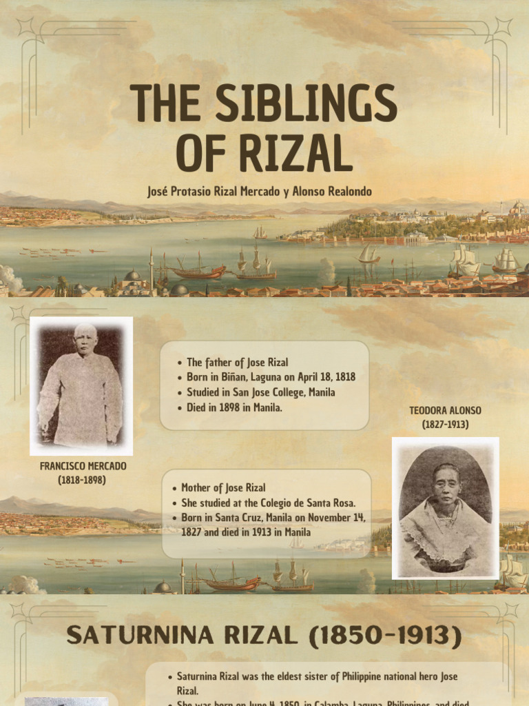 The Siblings of Rizal | PDF | Philippines