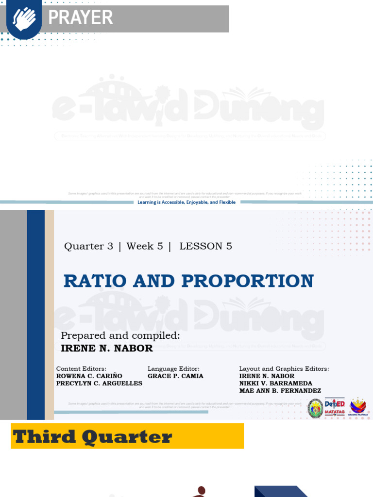 Edited-Q3 Presentation Math9 Week5 Ratio-And-proportions | PDF ...