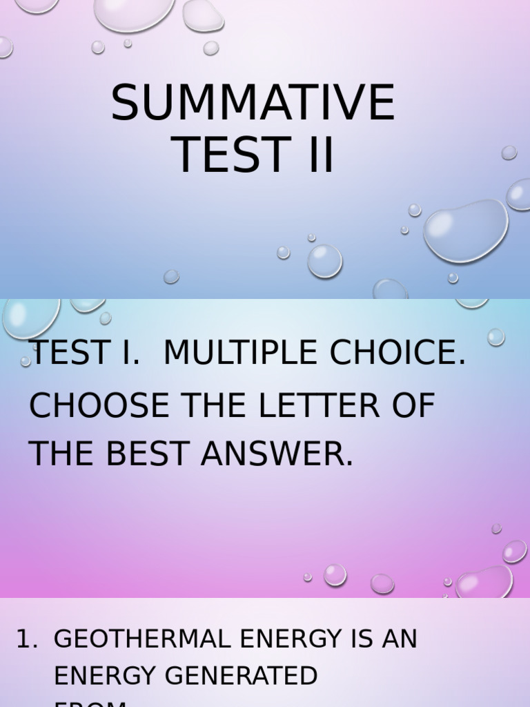 Geothermal Energy Assessment Test | PDF | Geothermal Energy ...