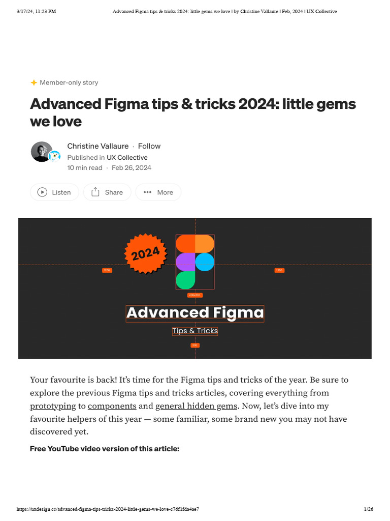 Advanced Figma Tips & Tricks 2024 - Little Gems We Love - by Christine Vallaure - Feb, 2024 - UX ...