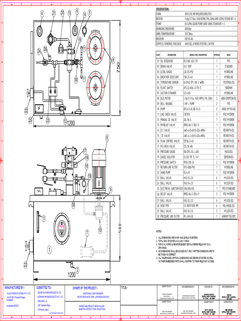 612-R2 Hydraulic Power Pack | PDF