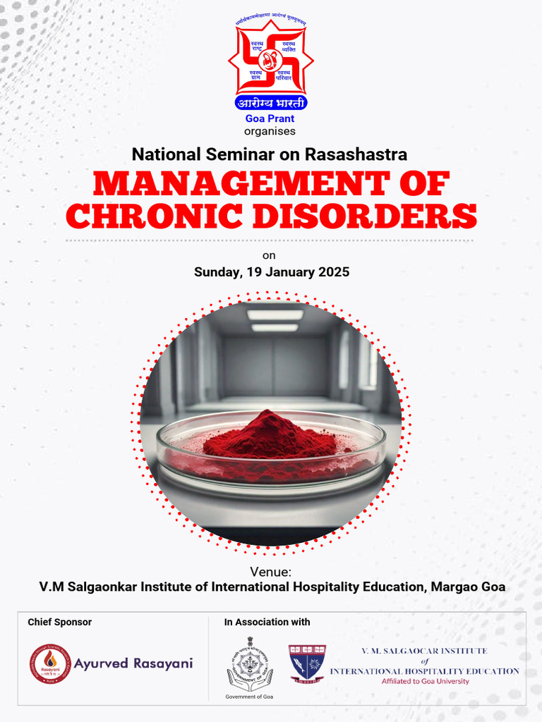 Management of Chronic Disorders Invitation | PDF | Ayurveda