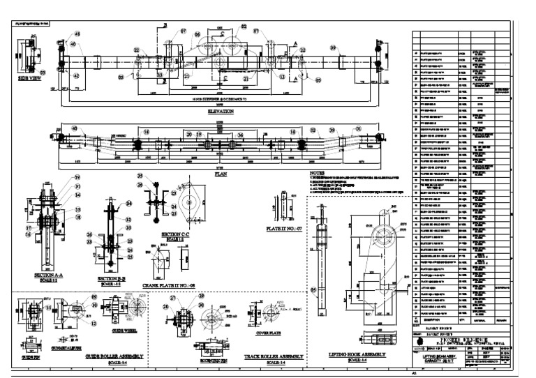 Lifting Beam Drawing 1 | PDF