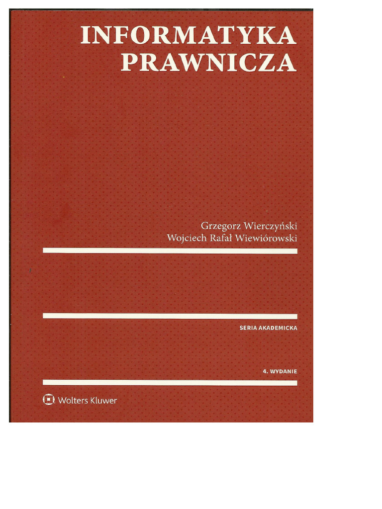 Informatyka Prawnicza 1 3 | PDF