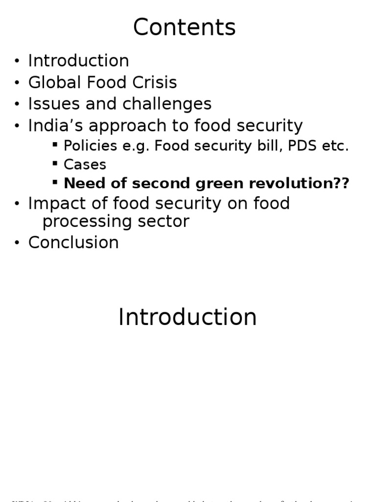 Food Security | PDF | Food Security | Green Revolution