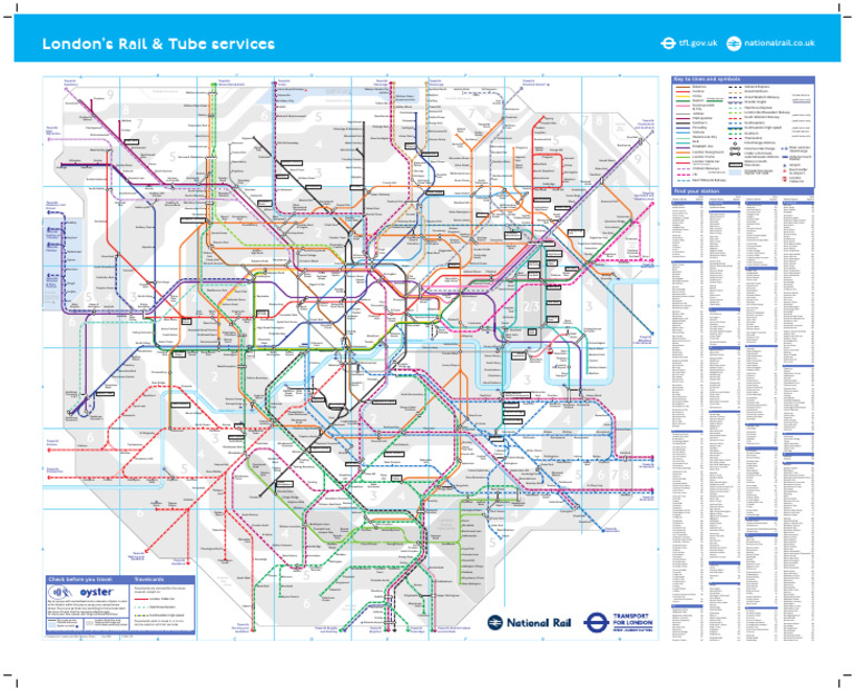 London Rail Tube Map May 2023 | PDF | Transport | Railway Companies