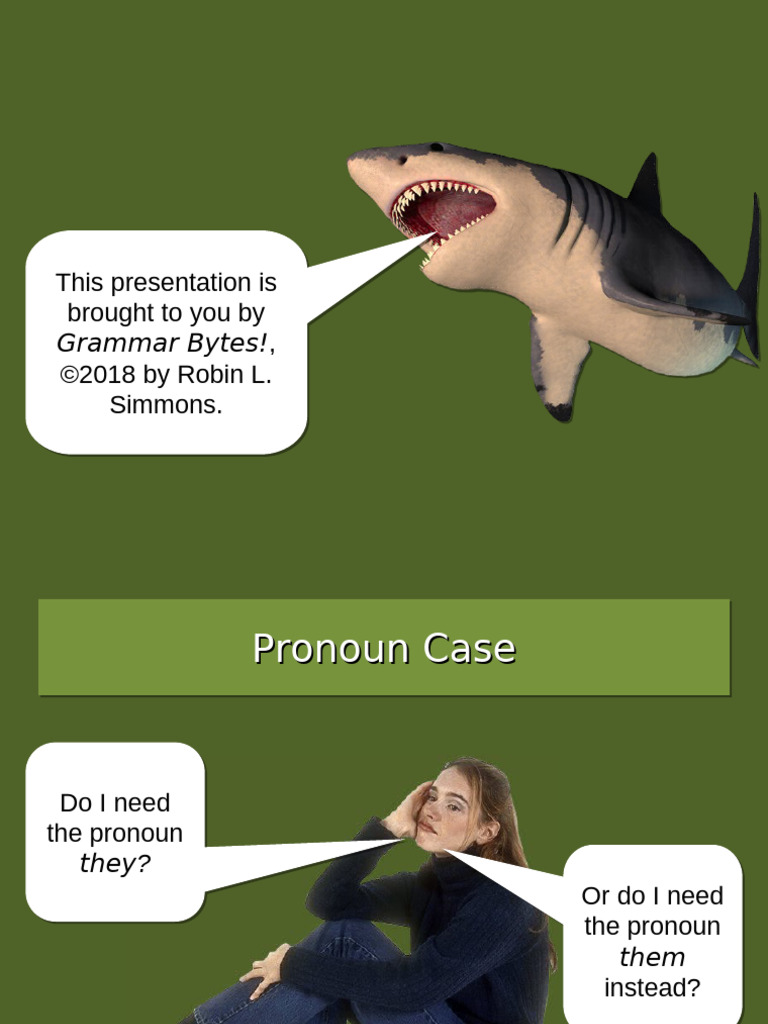 Subjective, Objective, Possesive | PDF | Object (Grammar) | Pronoun