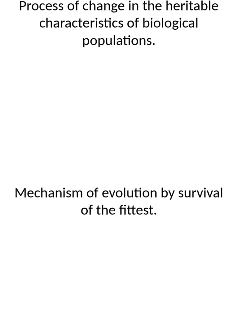 Evolution Presentation | PDF