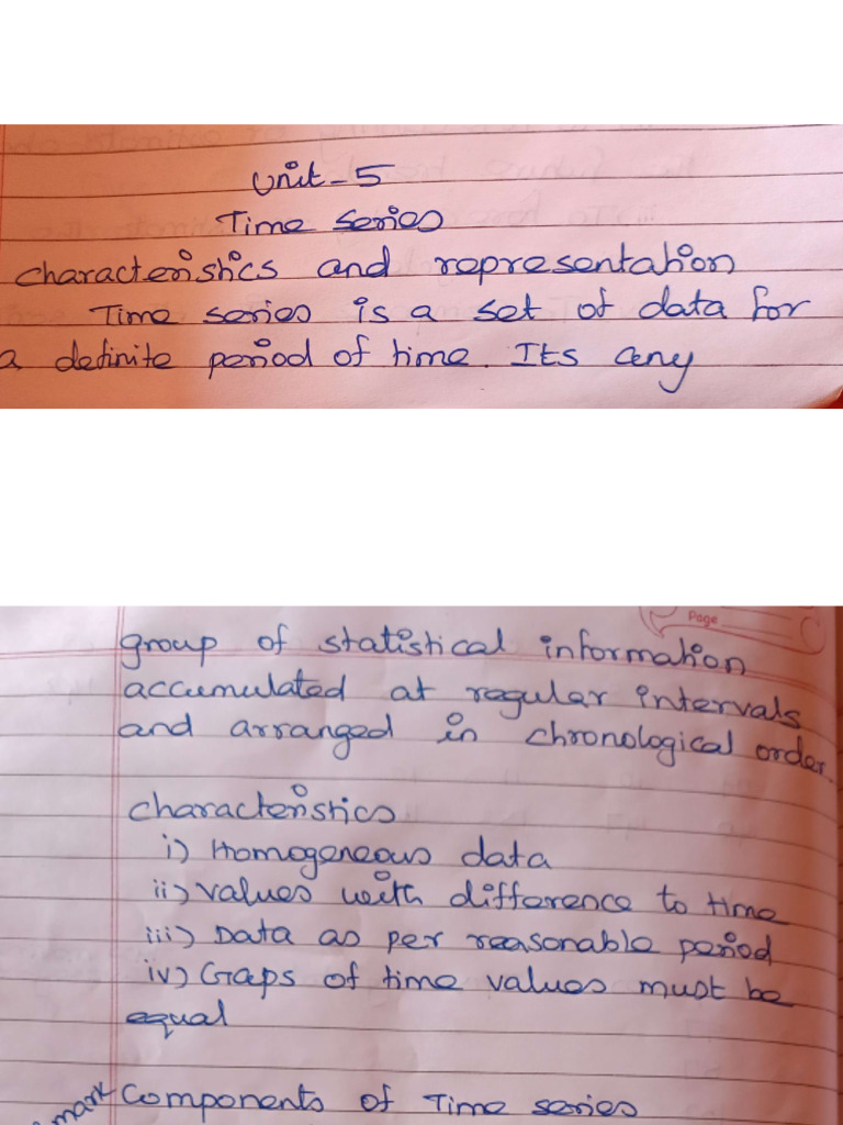 Unit 5 Time Series | PDF